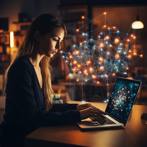 Premium AI Image Female Computer Programmer Breaking Gender Barriers In Tech