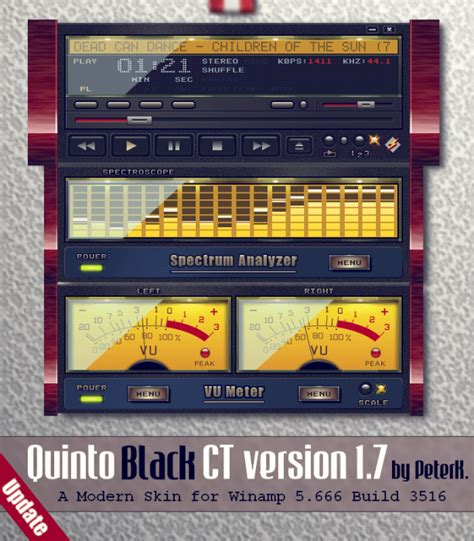 Quinto Black Ct V1 7 For Winamp An External Spectrum Analyzer And More