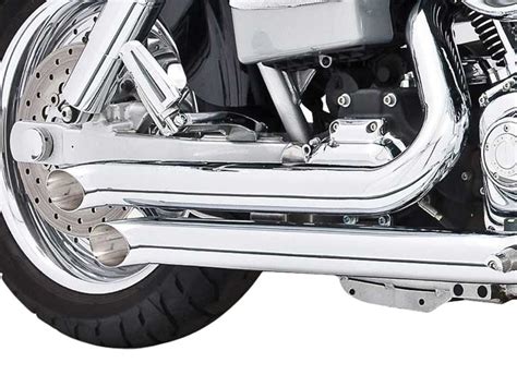 Declaration Turnouts Exhaust Chrome Fits Dyna 1991 2005 V TWIN