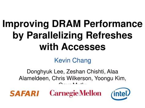 Ppt Improving Dram Performance By Parallelizing Refreshes With Accesses Powerpoint
