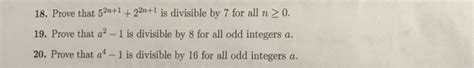 Solved Prove That 5 2n 1 2 2n 1 Is Divisible By 7 For