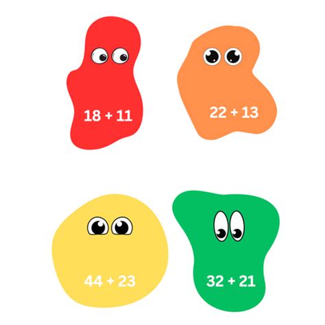 Addition Blobs Maths Corner