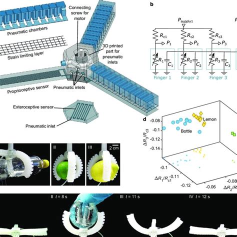 Fully Pneumatic Soft Robot With Perception A Schematic Of Pneumatic Download Scientific