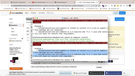 composer update ignore dependencies youtube