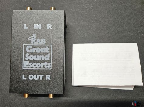 Kab Rf1 Rumble Subsonic Filter For Sale Us Audio Mart