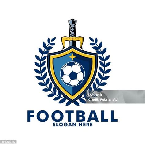 축구 축구 로고 디자인 벡터 일러스트레이션 축구 로고 아이콘 템플릿 Championship에 대한 스톡 벡터 아트 및 기타