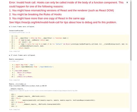 error invalid hook call · issue 6 · dabit3 complete guide to full