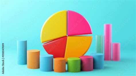 Infographic Featuring A Vibrant 3d Pie Chart Displaying Market Share