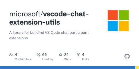 GitHub Microsoft Vscode Chat Extension Utils A Library For Building