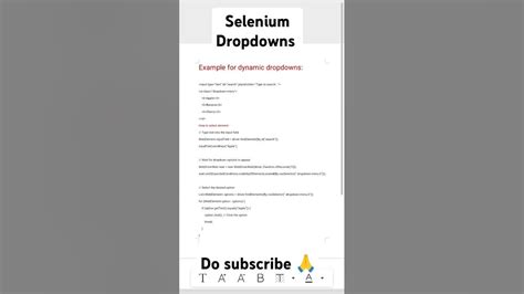 Selenium Dropdowns Tutorial Selenium Dropdowns Java Selenium Automationtesting Dropdown