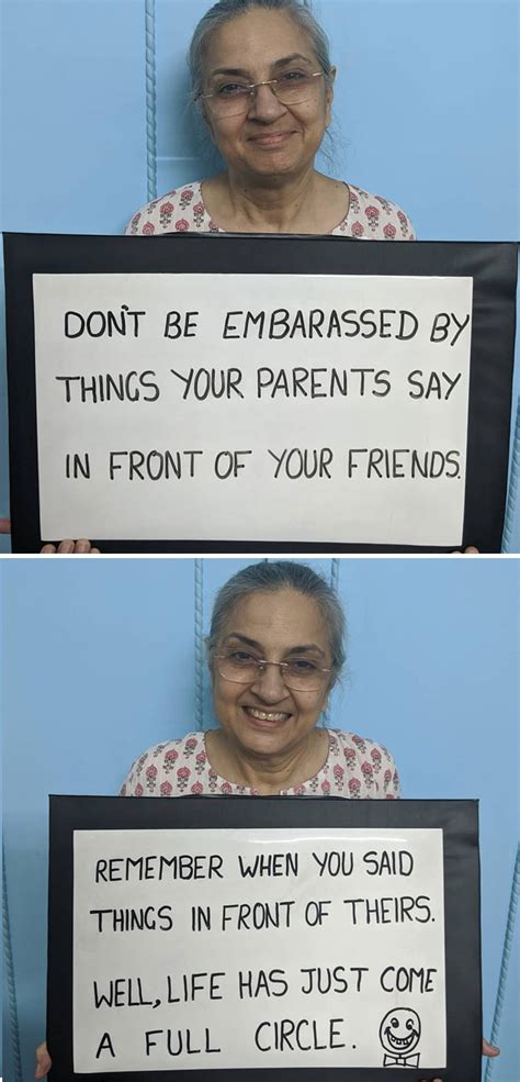 Indian Mom Goes Viral After Son Convinces Her To Put Her Worldly Wisdom On Signs And Share It On