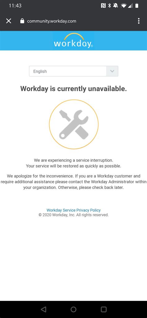 Anyone Elses Workday Down R Target