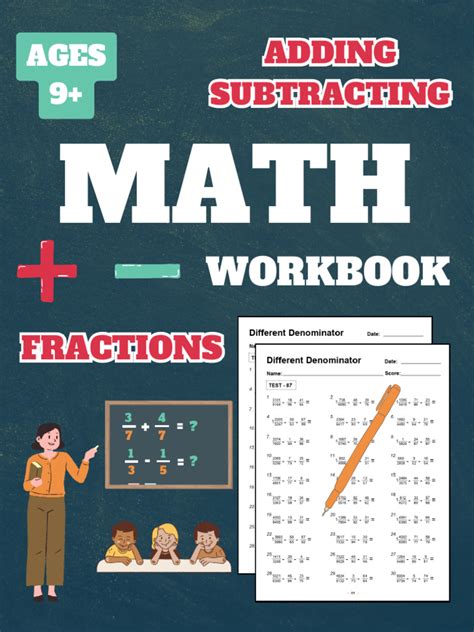 Adding And Subtracting Fractions Workbook Pdf Teaching Mathematics Signal Processing