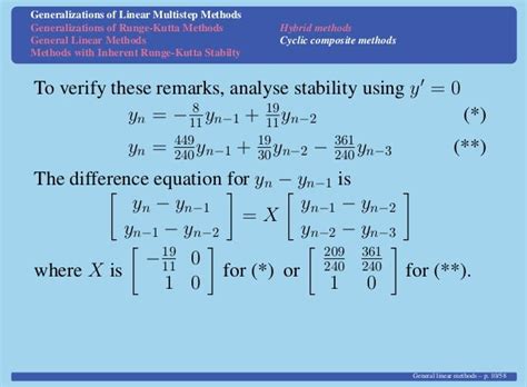 general linear methods