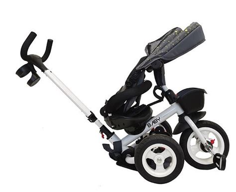 Forall Παιδικό Τρίκυκλο Ποδήλατο Πτυσσόμενο με Σκίαστρο Αποθηκευτικό Χώρο And Χειρολαβή Γονέα για