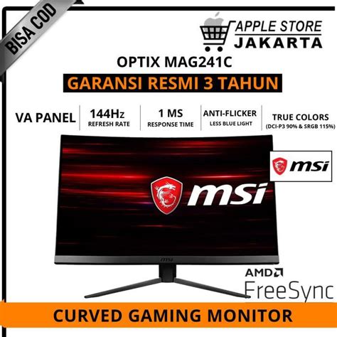 Jual Msi Optix Mag C Curved Gaming Monitor Fhd Hz Ms Freesync Shopee Indonesia