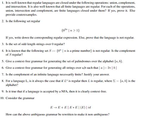 1 It Is Well Known That Regular Languages Are Closed