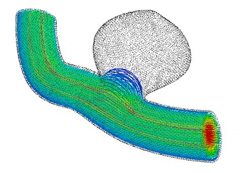 Stationary Velocity Field Top And Streamlines Bottom Computed