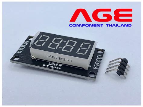 Led Time Clock Module For Arduino 036 Tm1637 Driverโมดูล 7 Semgnet แสดงตัวเลขอเนกประสงค์