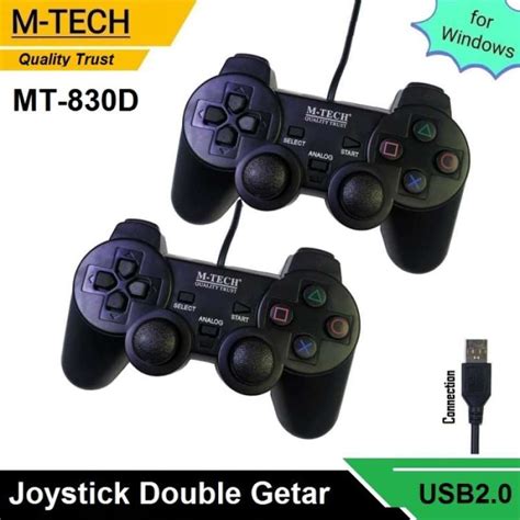 Jual M Tech Stik Gamepad Double Getar Joystick For Pc Laptop Di Seller