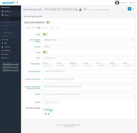 microdata pro microdata for opencart 2 x 3 x