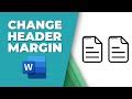 How To Change Header Margins In MS Word The Graphic Home