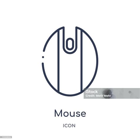 Linear Mouse Icon From Electronic Devices Outline Collection Thin Line