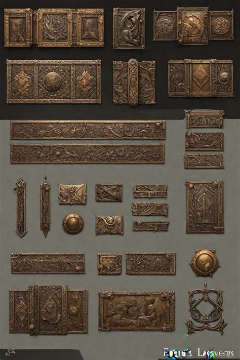 Gui Asset Sheet Of Frames Borders Buttons Icons Flags Tand B By Matthew “the Manticore