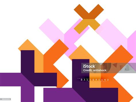 여러 가지 빛깔된 추상적인 기하학적 도형 기하학 배경 웹 배너에 대 한 0명에 대한 스톡 벡터 아트 및 기타 이미지 0명 3차원 형태 결정체 Istock