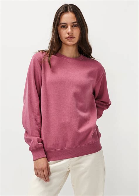Basic Classic Crew In Rhubarb Ghanda Clothing