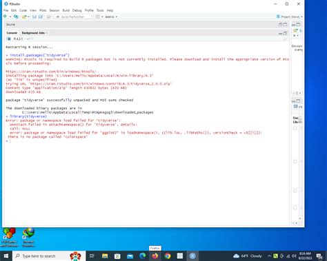 unable to download tidyverse general posit community