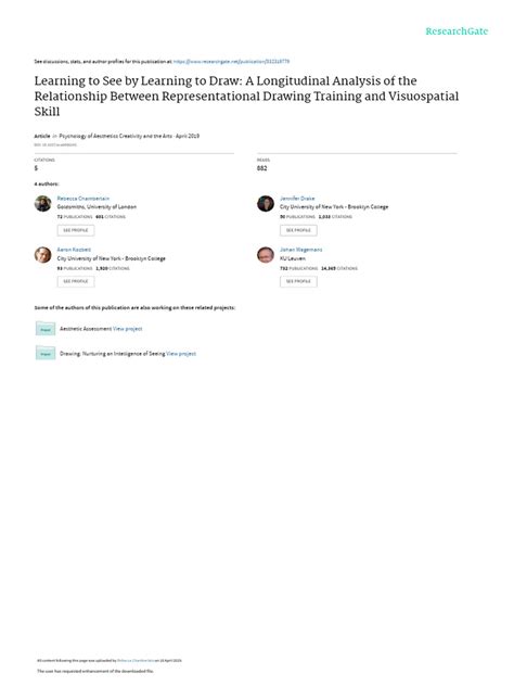 Learning To See By Learning To Draw A Longitudinal Analysis Of The Relationship Between