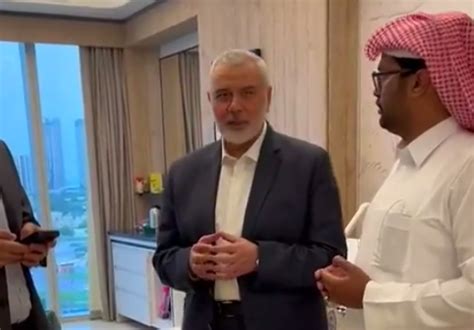 ببینید لحظه مطلع‌شدن هنیه از شهادت فرزندان و نوه‌هایش در غزه سایت