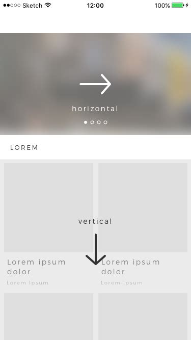 Ios Both Vertical And Horizontal Scroll Direction In UICollectionView