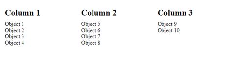 Javascript Split Array Of Object Into Multiple Div Columns React Js