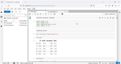 Sahil Pawar On Linkedin I Am Complete The Task For Sales Prediction