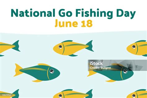 전국 바둑 낚시의 날 6월 18일 휴일 개념입니다 텍스트 비문이 있는 배경 배너 카드 포스터용 템플릿입니다 벡터 Eps10