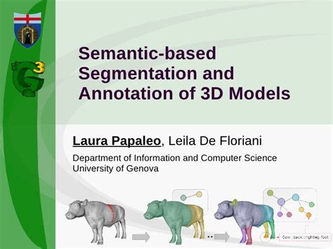 Semantic Based Segmentation And Annotation Of 3d Models