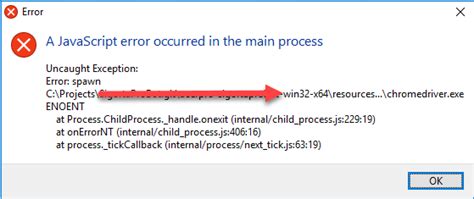 Javascript Chrome Driver Not Working When Extracting Electron Package