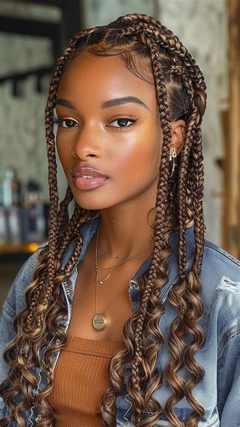 20 Box Braids Hairstyles With Curly Ends Unleashing The Chic And Trendy Artofit