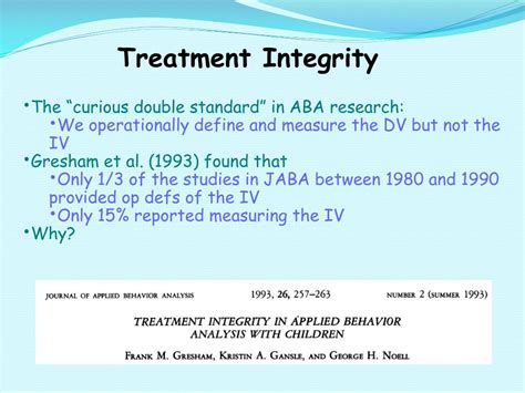 PPT Treatment Integrity PowerPoint Presentation Free Download ID