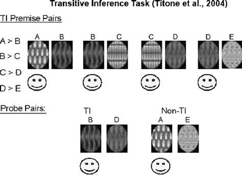 Transitive Inference Task Titone Et Al 93 Download Scientific Diagram