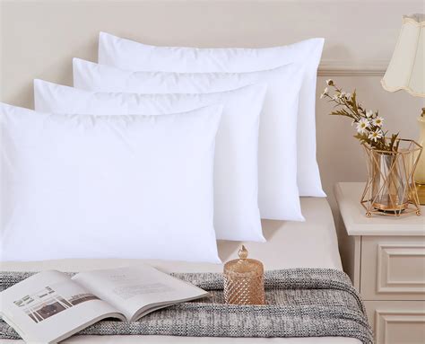 My Home Store White Pillow Cases 4 Pack T200 100 Egyptian Cotton