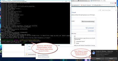 quickstart compose and rails docker compose run fails with `gemfile