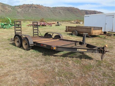 Zieman 2 Axle Equipment Trailer Tri1170 214lx100w Ramp 61