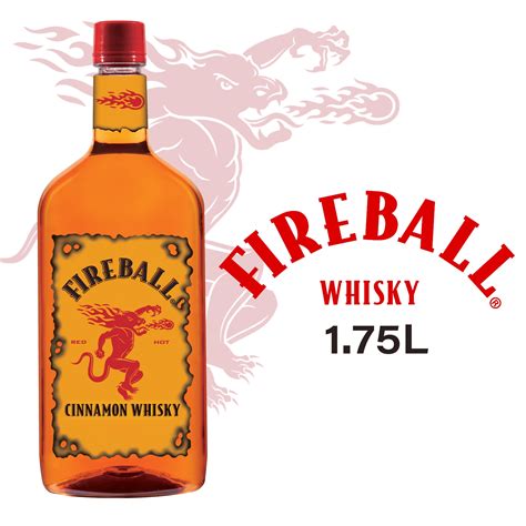 Fireball Cinnamon Whiskey 1 75l Plastic Bottle 33 Alcohol