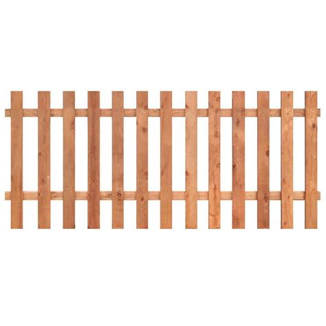 Prowood 3 12 Ft X 8 Ft Western Red Cedar Spaced Picket Flat Top