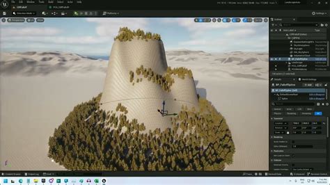 Unreal Engine 52 Pcg Tutorial Scaling Points Near Cliff Edges Youtube