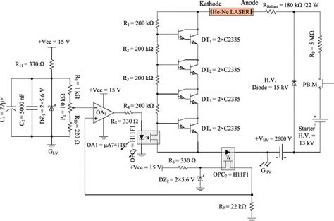 The Circuit Of The Power Supply Unit Including A High Voltage Power Download Scientific