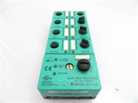 Vaa 4ea G2 Ze E2 Pepperl Fuchs Interface Sensor Actuator Module Used